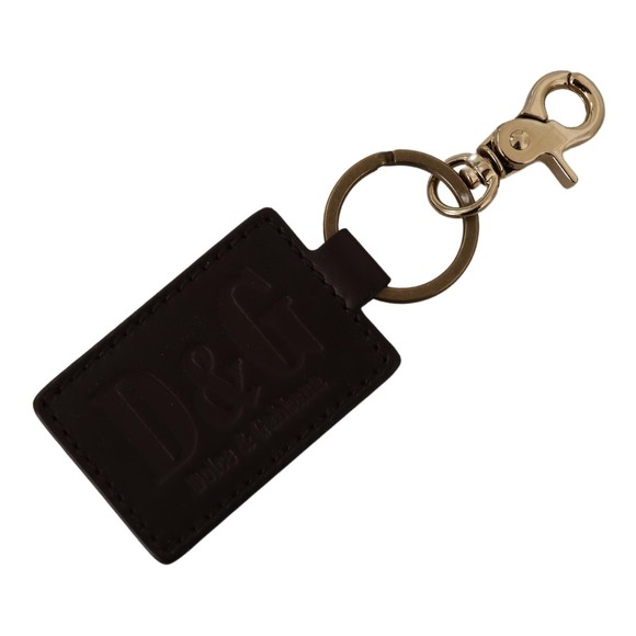 Dolce & Gabbana | Accessories | Dolce Gabbana Brown Leather Logo Metal ...